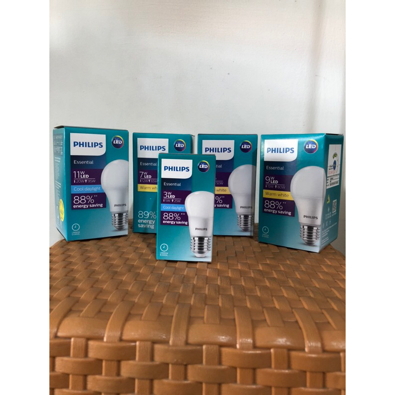 Jual PHILIPS Essential LED Bulb 3w 5w 7w 9w 11w | Shopee Indonesia