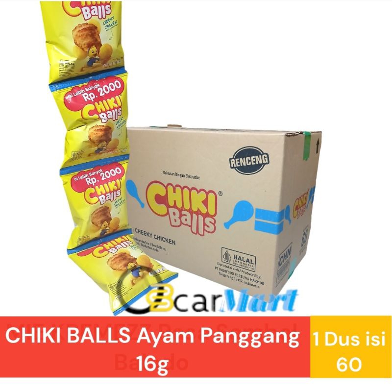 Jual CHIKI BALLS Rasa Ayam 1 Dus isi 60 Cheeky Chiken | Shopee Indonesia