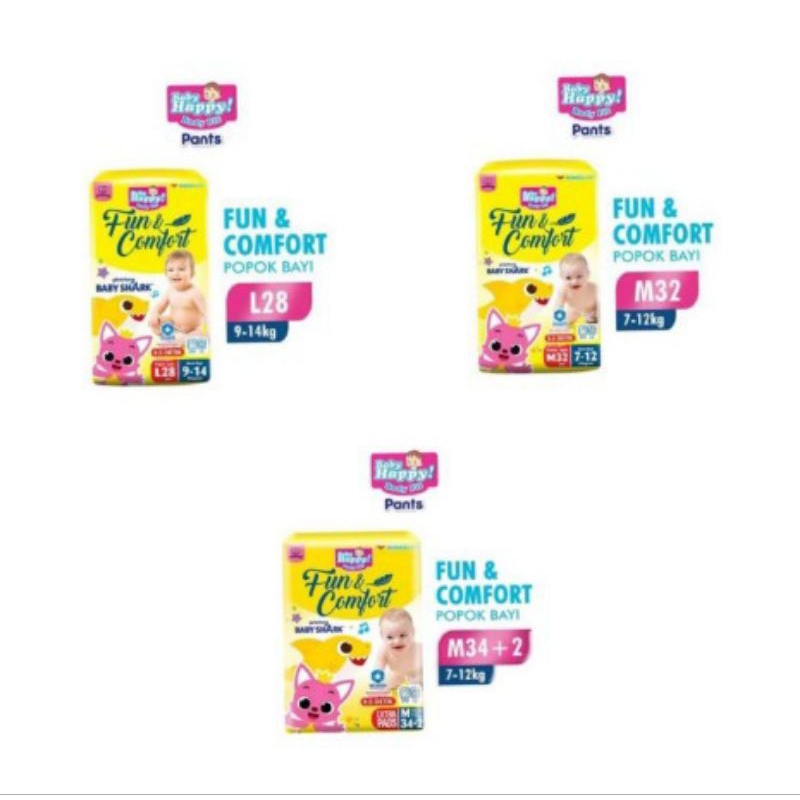 Jual BABY HAPPY Pinkfong M32 & L28 | Shopee Indonesia