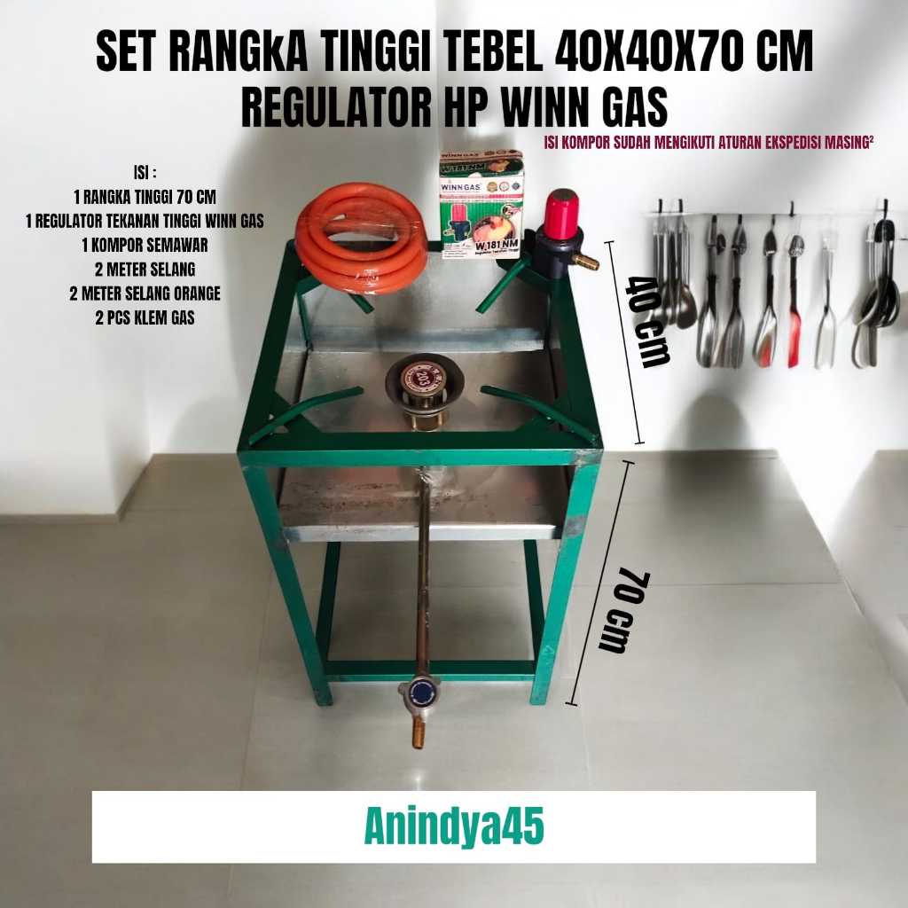 Jual 1 set kompor semawar rangka tinggi 70 cm | Shopee Indonesia