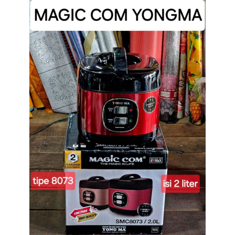 Jual RICE COOKER MAGIC COM YONG MA SMC 8073 KAPASITAS 2 LITER | Shopee ...