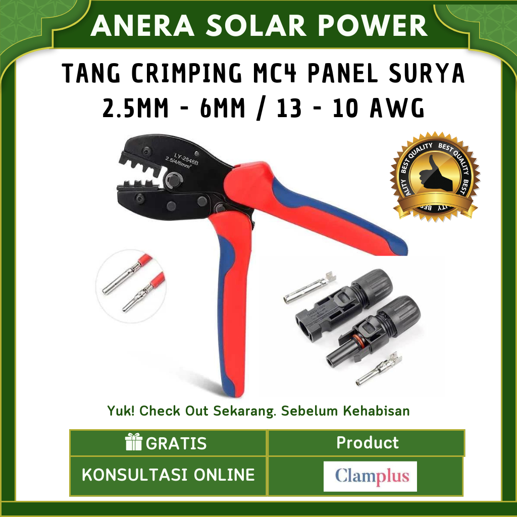 Jual Tang Crimping / Press MC4 konektor Panel Surya Solar Panel mc4 ...