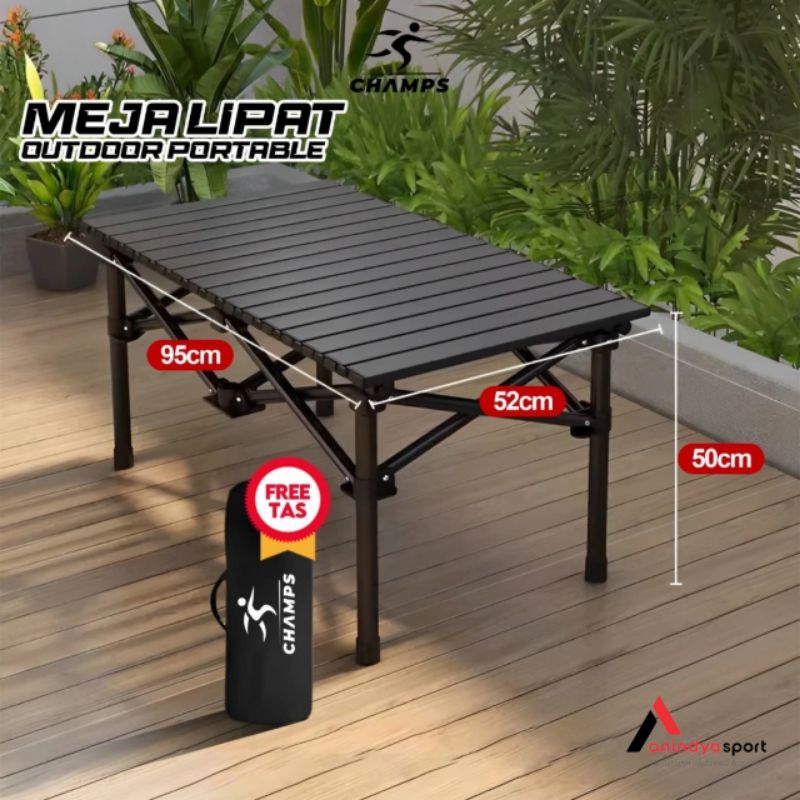 Jual Meja Lipat Outdoor/ Meja Camping / Meja Lipat Portable Serbaguna ...