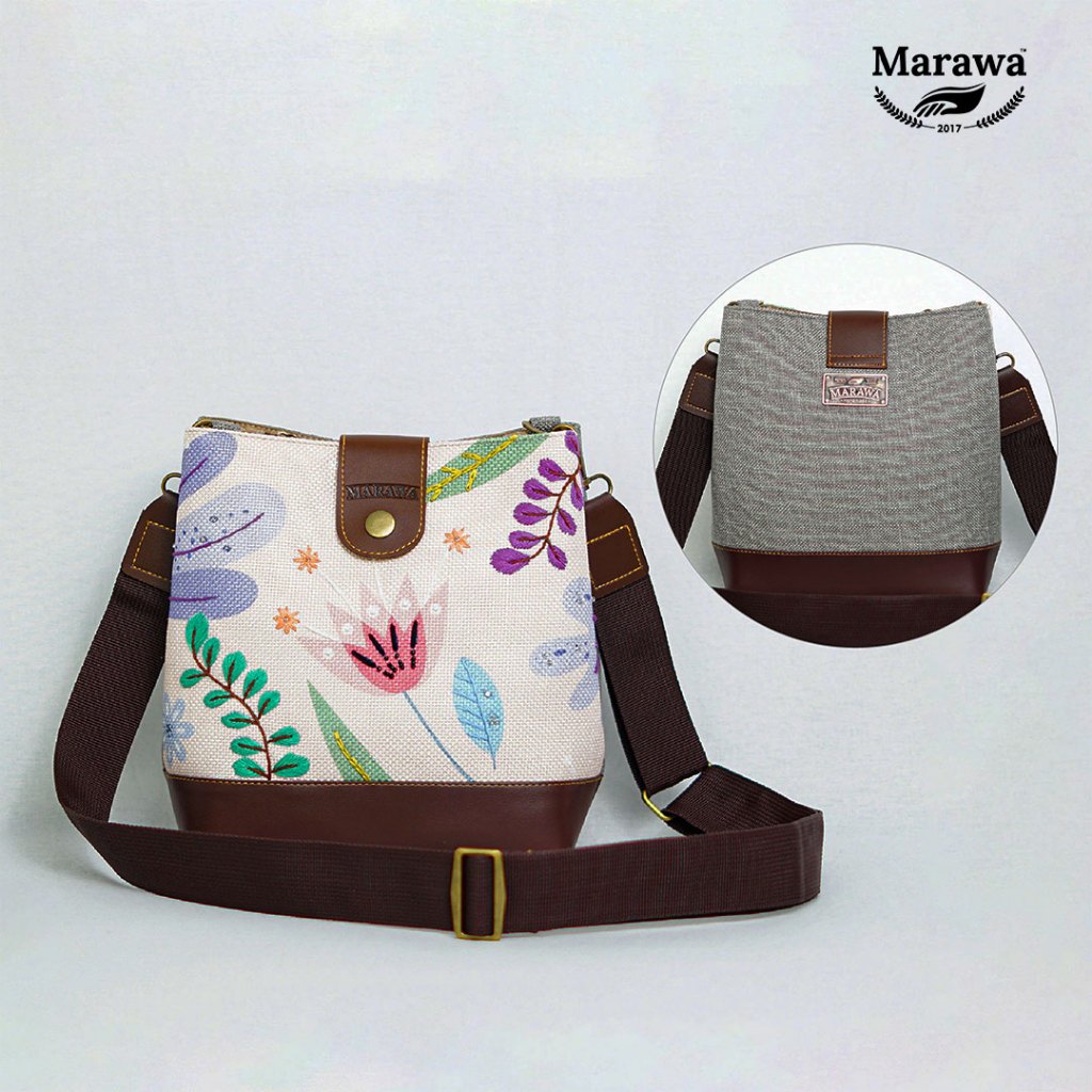 Jual MARAWA Nara - Hana Tas Selempang Wanita Etnik Handmade Abu ...