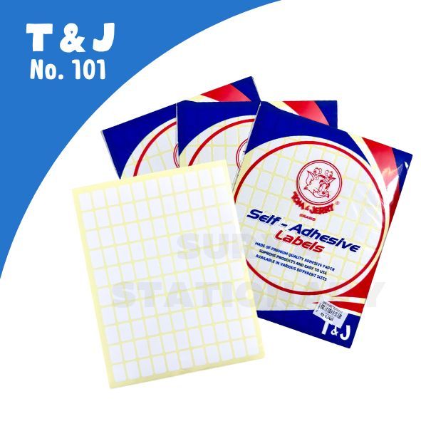 Jual (SET) KERTAS LABEL T&J 111 / STIKER NAMA / STIKER LABEL HARGA ...