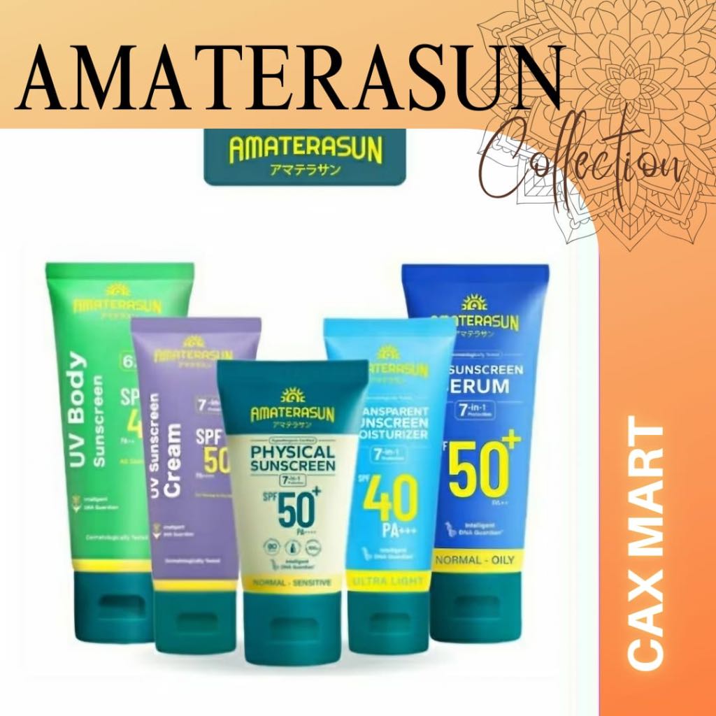 Jual AMATERASUN UV Sunscreen Serum Cream SPF 50 PA++++ | Shopee Indonesia