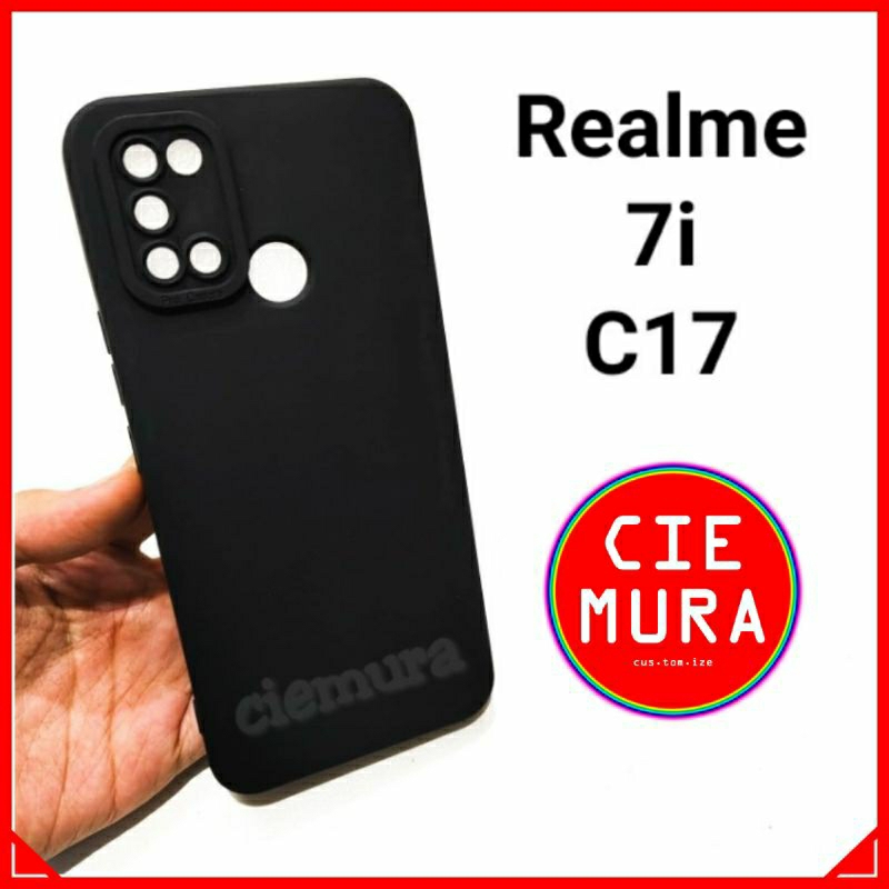 Jual CIE Case Hitam Oppo Realme 7i / Realme C17 Black Matte Softcase ...