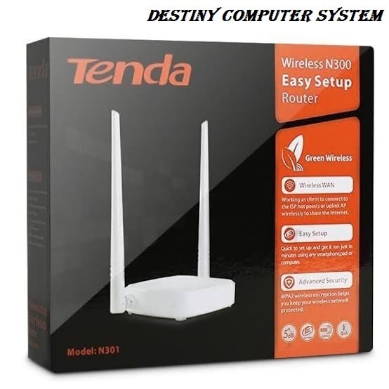 Jual Wireless Router Tenda N301 300Mbps (2 antena) | Shopee Indonesia