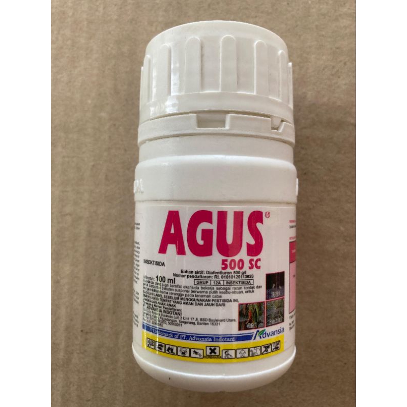 Jual Insektisida AGUS 500SC Isi 100ml Bahan Aktif: Diafentiuron 500g/l ...