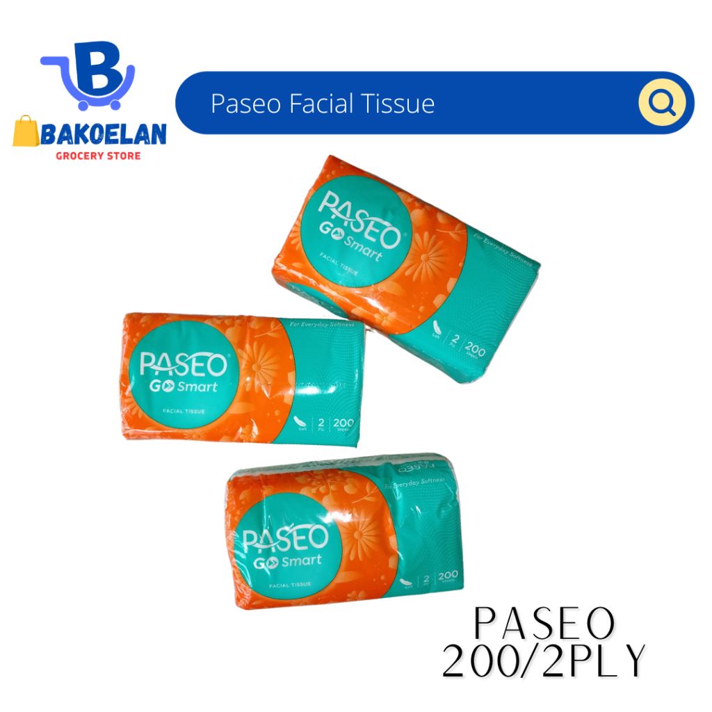 Jual PASEO GO Smart-Facial Tissue-200/2ply | Shopee Indonesia