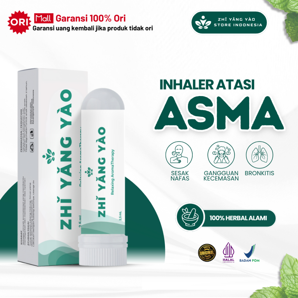 Jual ZHI YANG YAO Inhaler Asma Nafas Sesak Terapi Pernafasan Meredakan ...