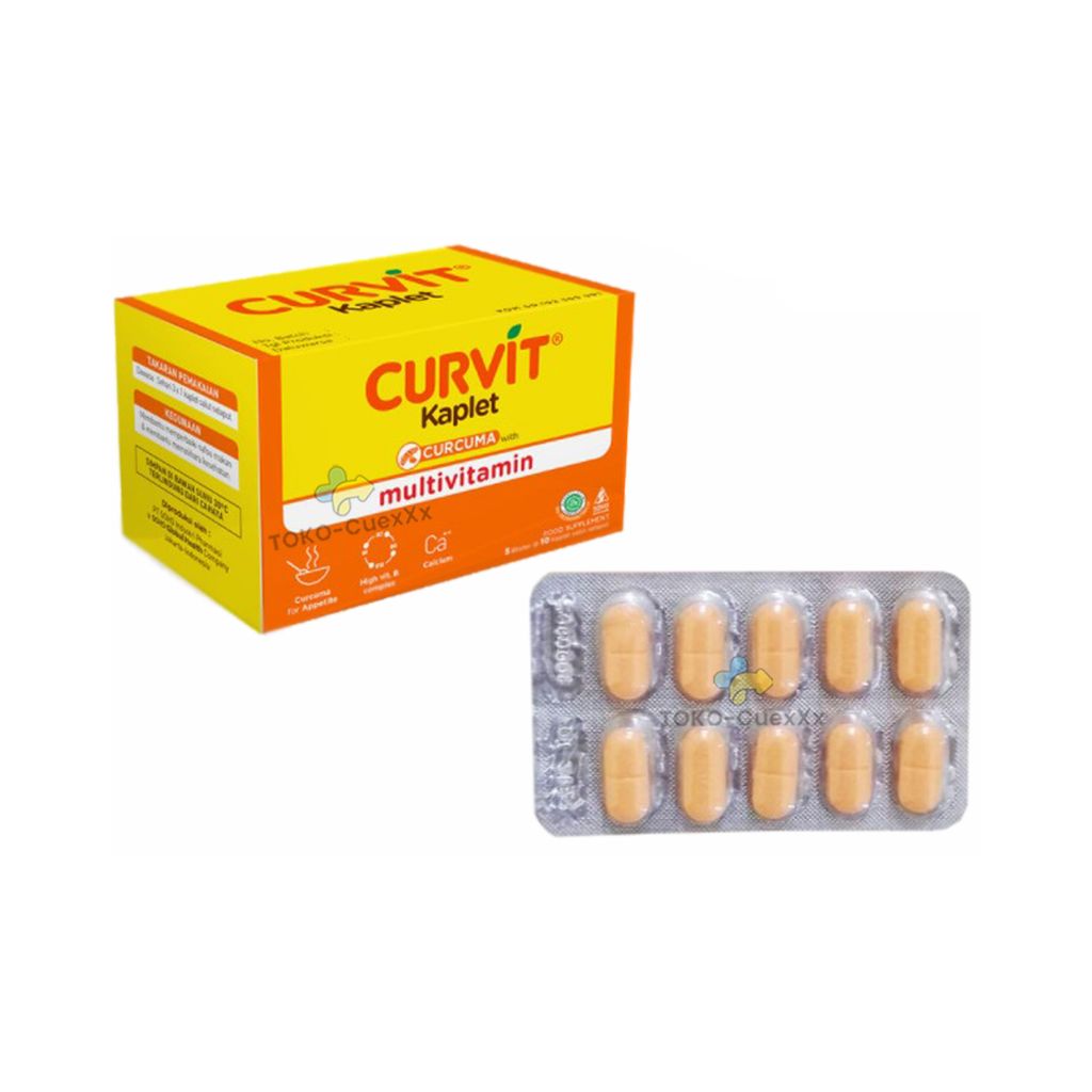 Jual CURVIT KAPLET menambah nafsu makan dan stamina curcuminoid ...
