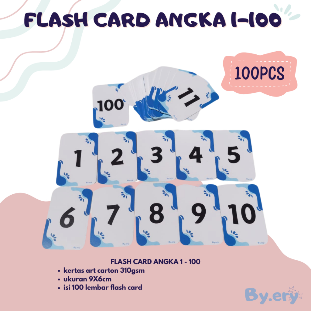 Jual FLASHCARD ANGKA 1 SAMPAI 100 | Shopee Indonesia