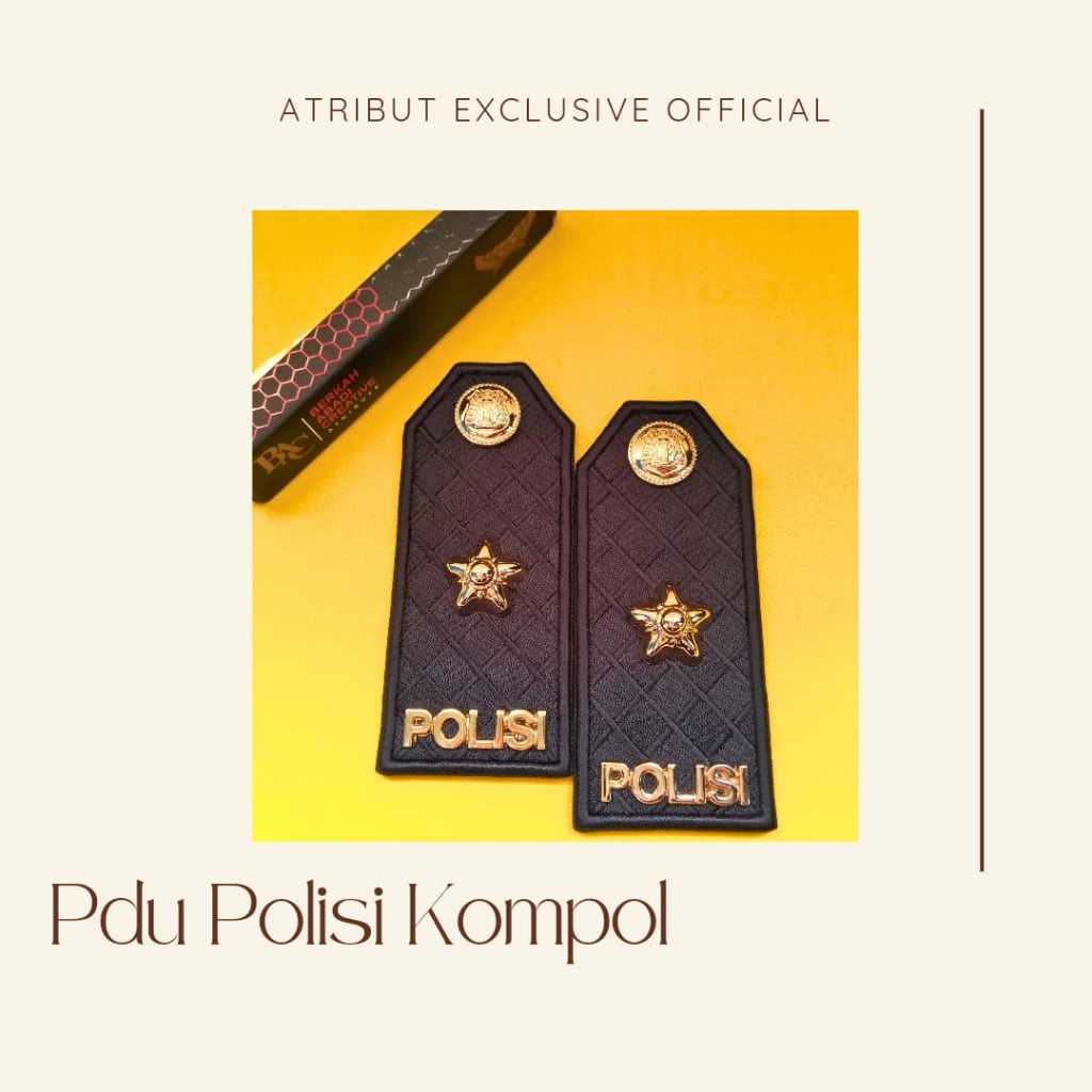 Jual PANGKAT PDU POLISI KOMPOL/AKBP/KOMBES KAIN BORDIR EXCLUSIVE ...