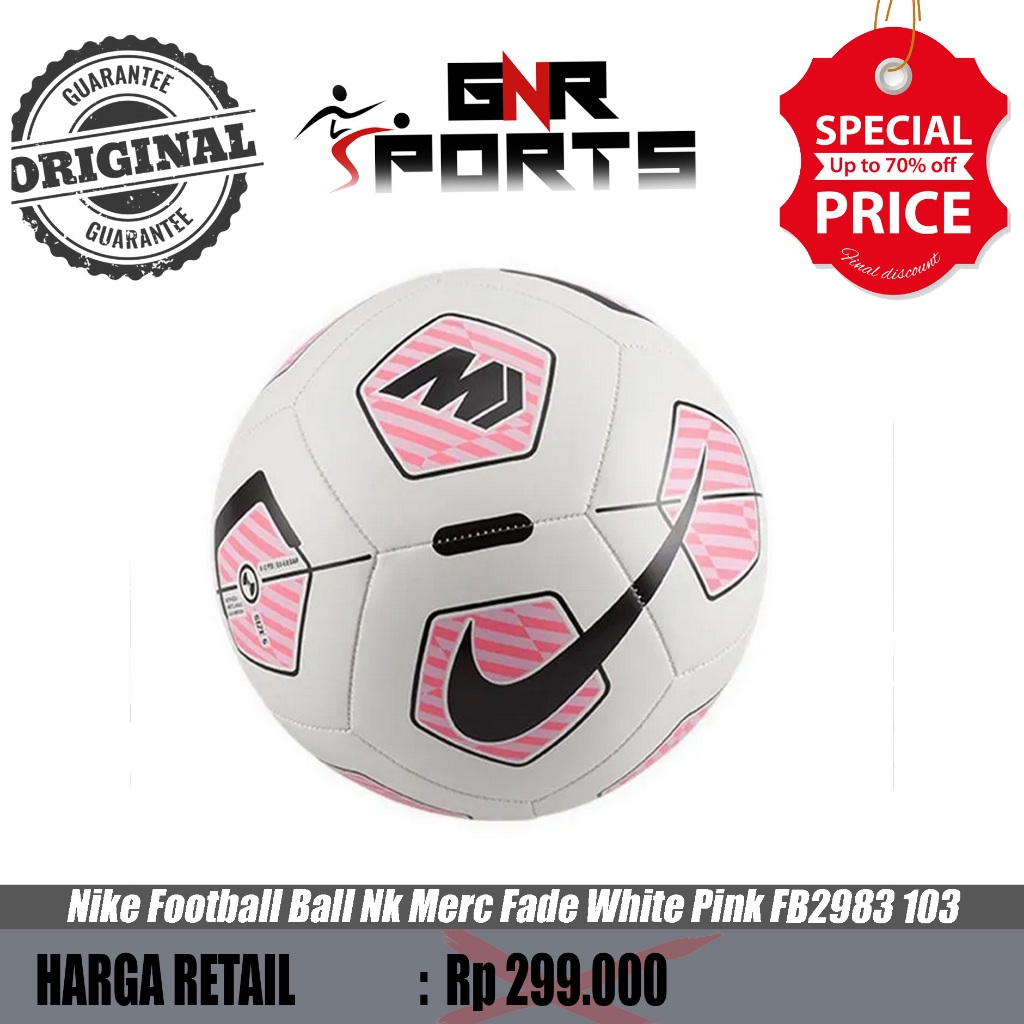 Jual Bola Nike Football Ball Nk Merc Fade White Pink FB2983 103 ...