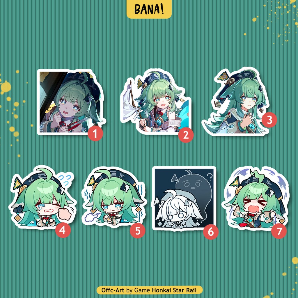 Jual Stiker Honkai Star Rail HUOHUO Bijian Anime Waterproof | BANA ...