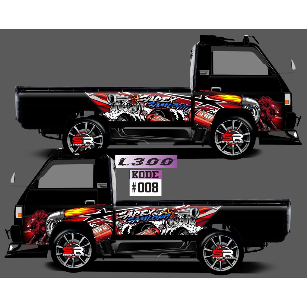 Jual STIKER DECAL MOBIL PICK UP L300 / DECAL STICKER MOBIL PICK UP L300 ...