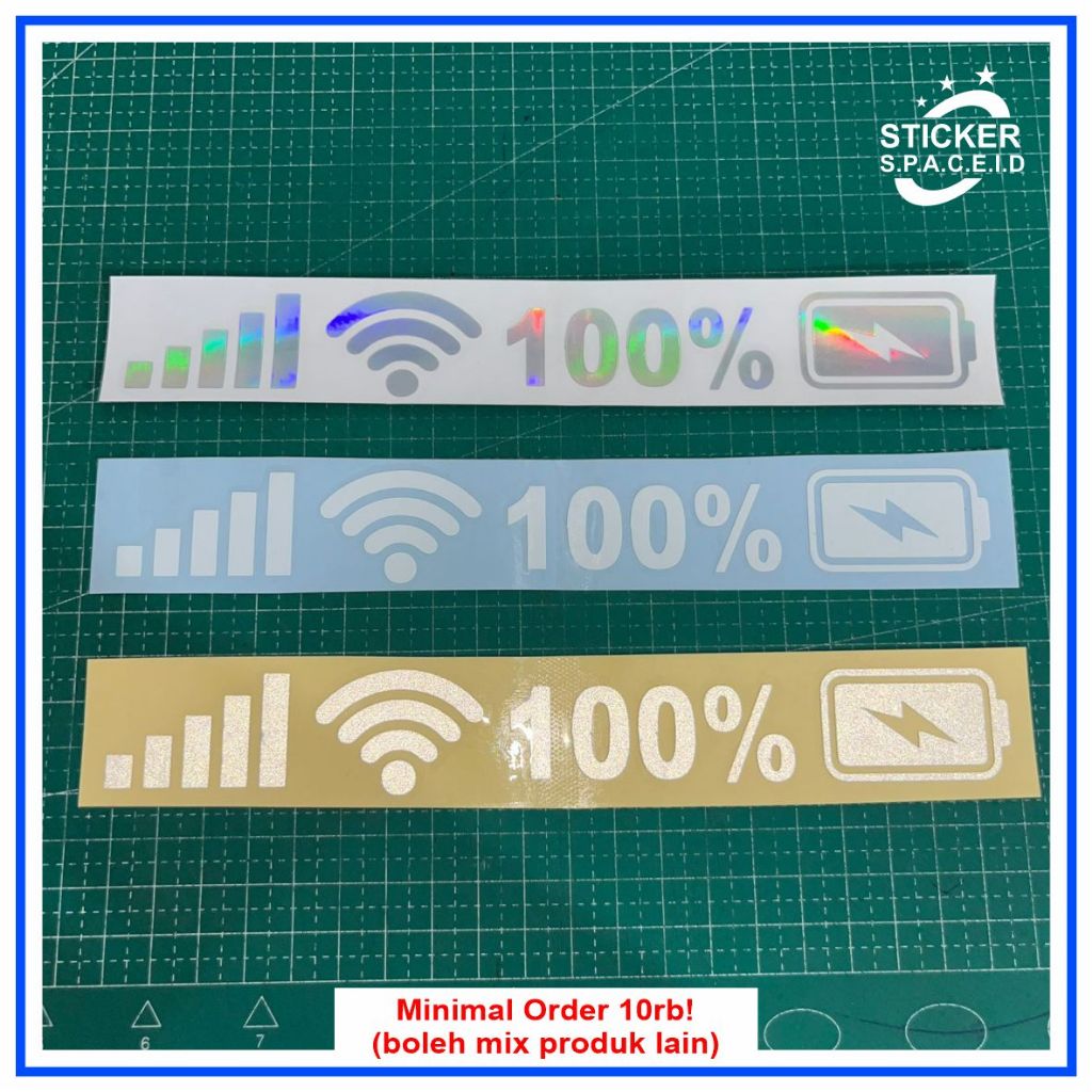 Jual STICKER SINYAL BATERAI CUTTING VIRAL | Shopee Indonesia