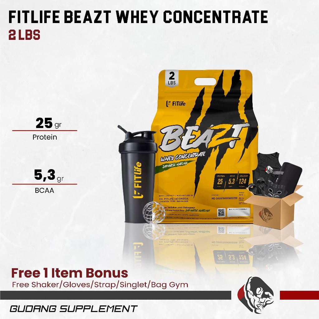 Jual Fitlife Beazt Whey Concentrate 2 Lbs Beast Whey Protein | Shopee ...
