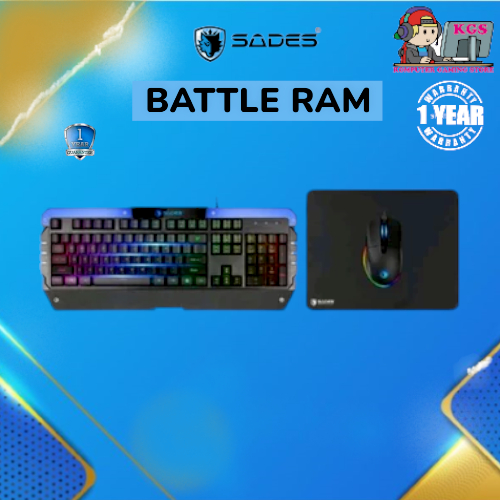 Jual keyboard mouse gaming SADES BATTLE RAM combo | Shopee Indonesia