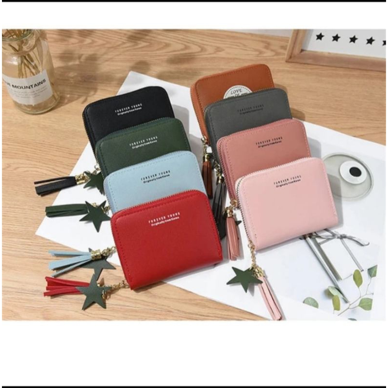 Jual PROMO!!! Dompet mini wanita Korean fashion dompet kartu dompet koin mini | Shopee Indonesia