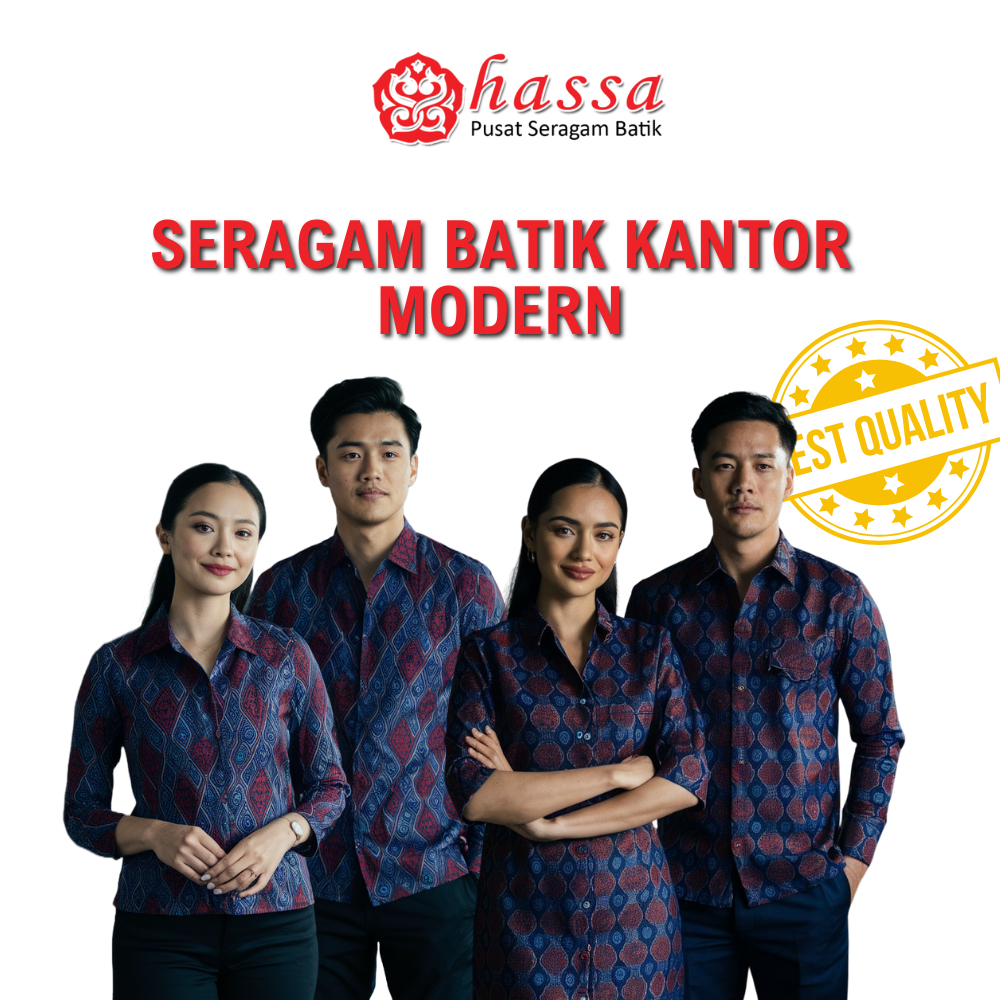 Jual Hassa Batik - Seragam Batik Kantor Modern | Pesan Seragam Batik Kantor | Shopee Indonesia