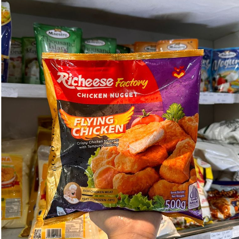Jual RICHEESE nugget flying chicken 450g | Shopee Indonesia
