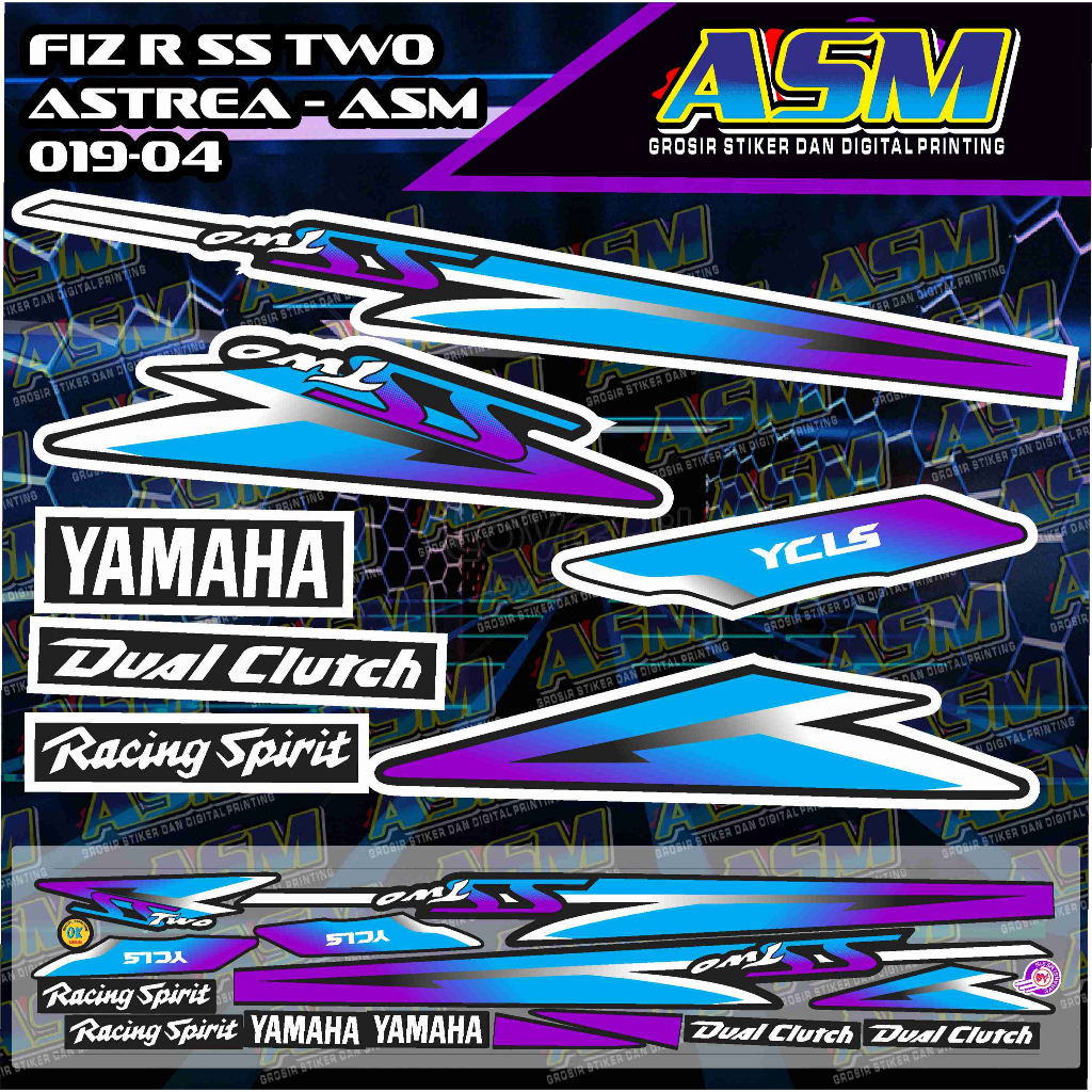 Jual STRIPING STIKER FIZR F1ZR SS TWO ASTREA 019 | Shopee Indonesia