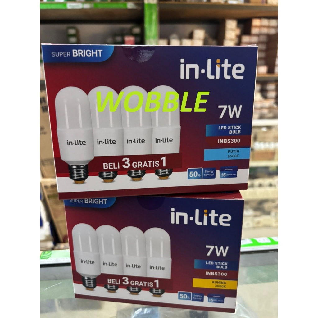 Jual INBS300 PAKET ISI 4 LAMPU IN LITE LED BULB STICK BOHLAM LED INLITE ...