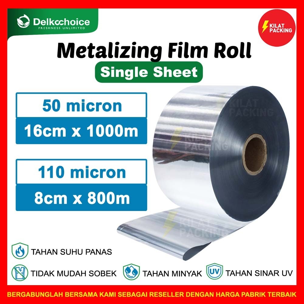Jual PLASTIK METALIZED METALIZING ALUMUNIUM FOIL SINGLE SHEET 1000M ...
