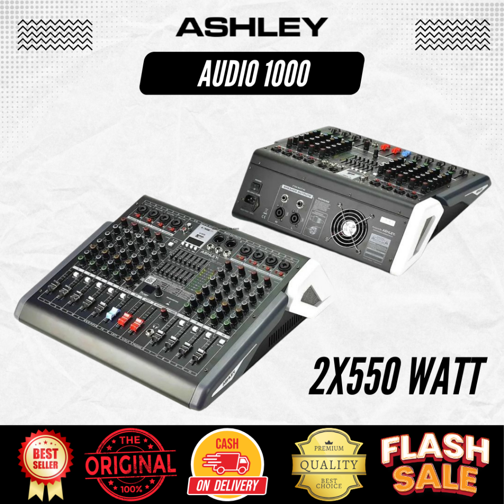 Jual Power Mixer Ashley Audio 1000 2x550 Watt | Shopee Indonesia