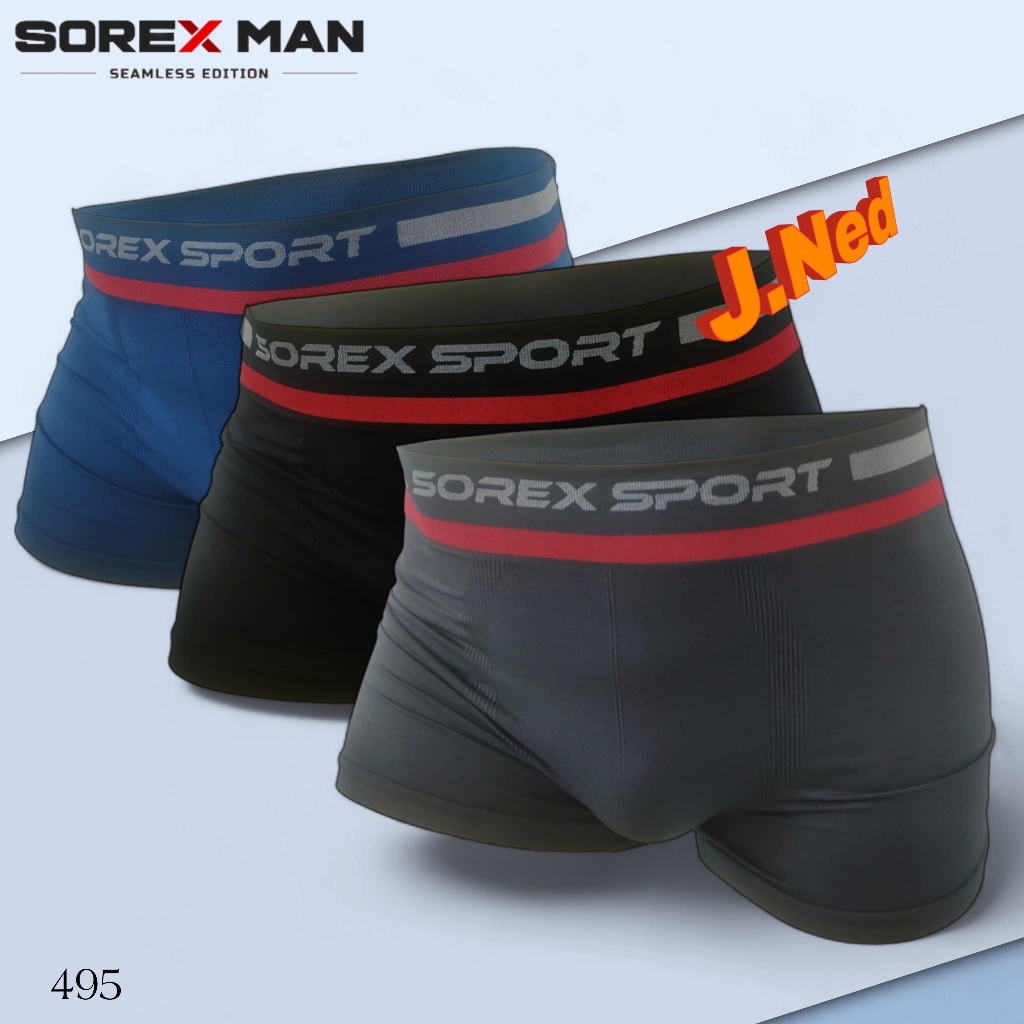 Jual J495 (3-12 Pcs) Sorex Celana Dalam Boxer Pria Remaja Dan Dewasa ...