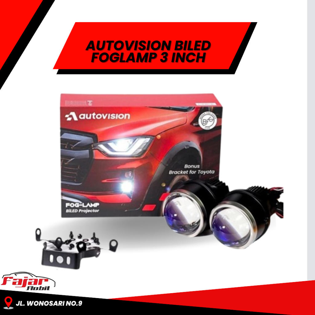 Jual PROJECTOR BI-LED FOGLAMP AUTOVISION 3 INCH (1WARNA) | Shopee Indonesia