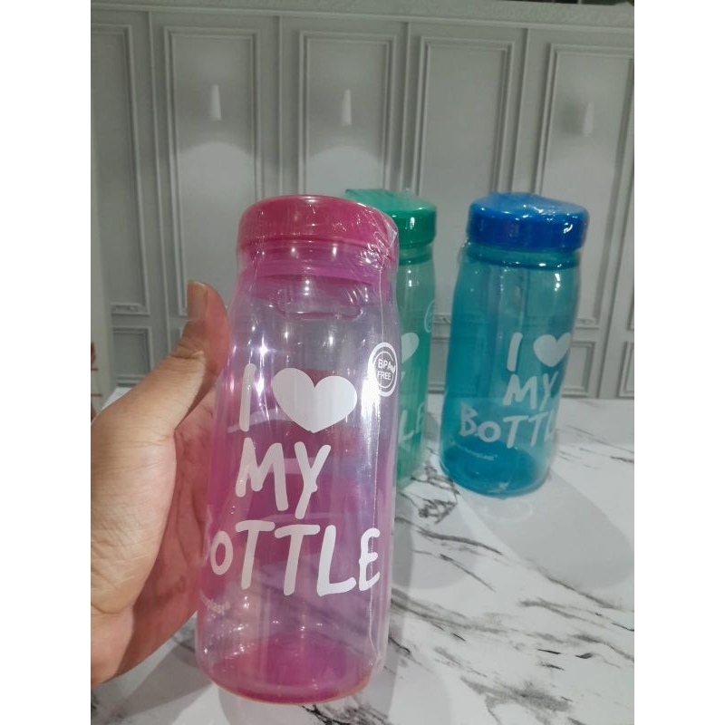 Jual Botol Minum Murah/Botol Tumbler/Botol Warna Warni/Botol I LOVE MY ...