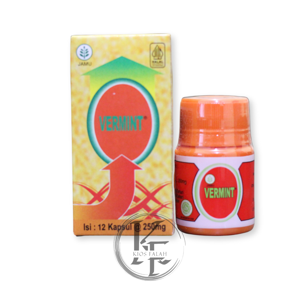 Jual VERMINT Original Kapsul Ekstrak Cacing Tanah Obat Tipes isi 12 ...