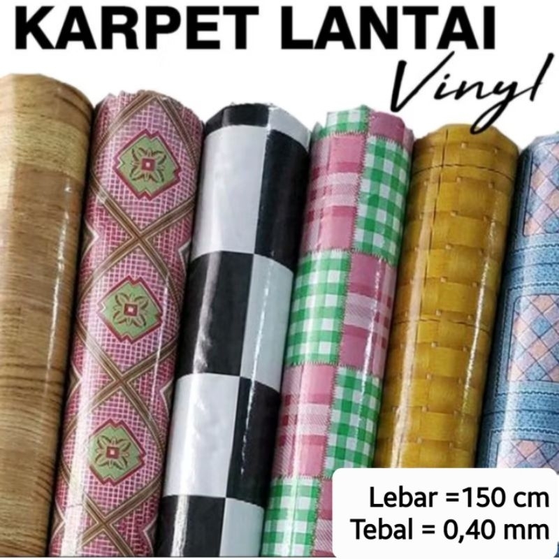 Jual Karpet Lantai / Meja Plastik / Vinyl Lebar 150cm x Panjang per ...
