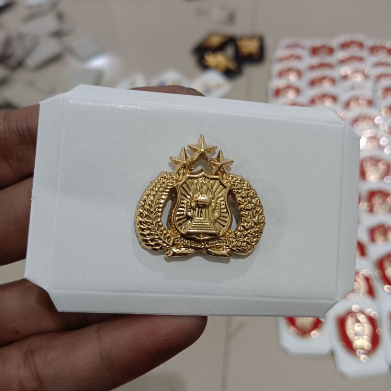 Jual brevet wing pin tribrata polri kecil | Shopee Indonesia