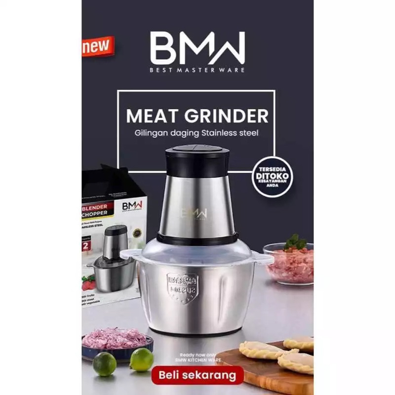 Jual Chopper Stainlees BMW Meet Grinder/ Gilingan Daging / Blender ...