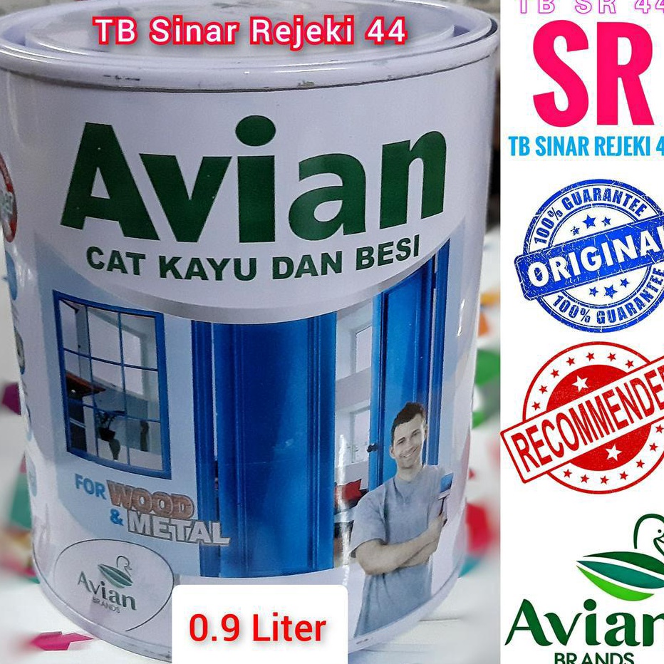 Jual Warna Komplit AVIAN CAT MINYAK KALENG 1 KG isi 9 LITER CAT KAYU BESI Interior Exterior ...