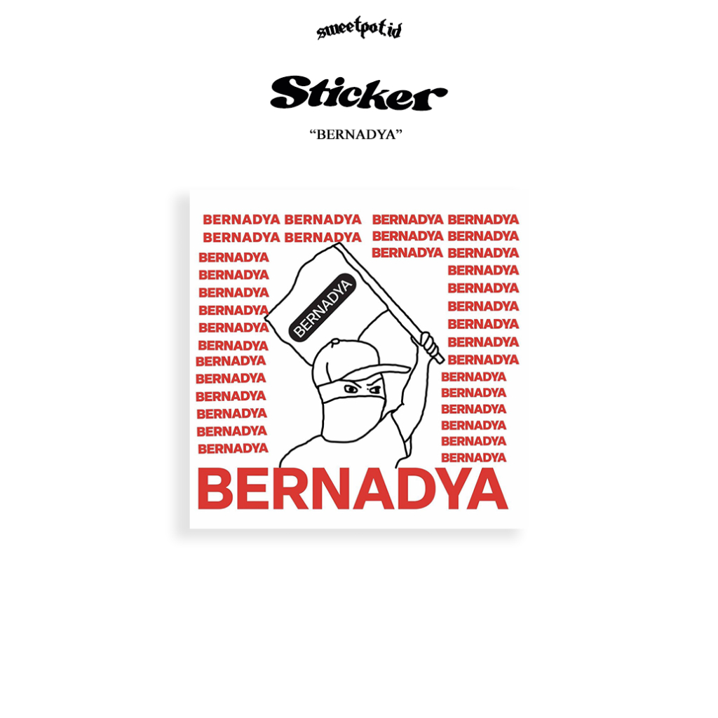 Jual (BISA COD) STICKER BERNADYA / STICKER BIJIAN / STICKER ECERAN ...