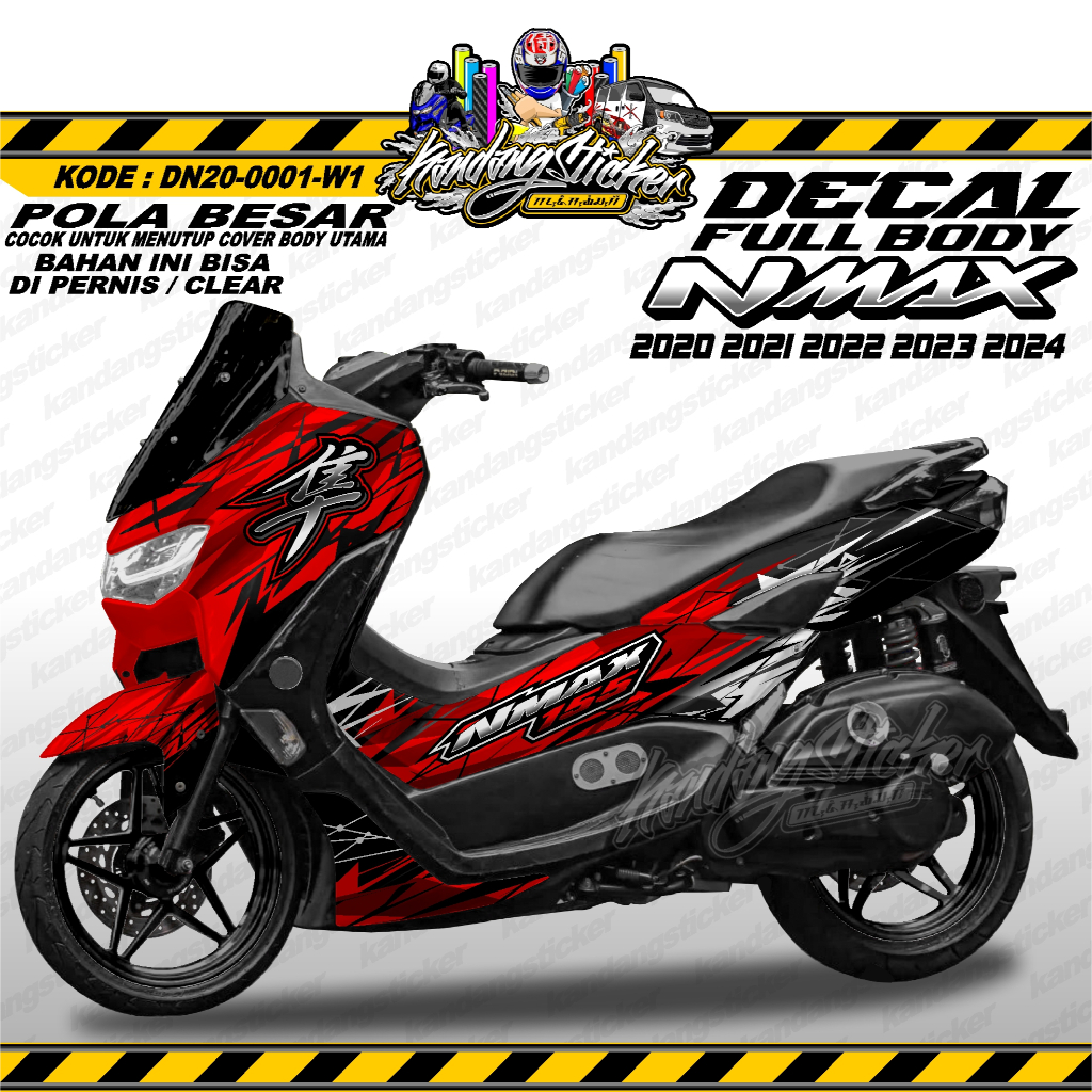 Jual DECAL NMAX FULLBODY JAPANESE STREET RACER YAMAHA NMAX 2020 2021 ...