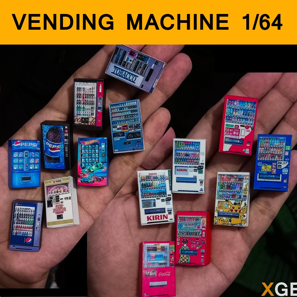 Jual DIORAMA MINIATUR VENDING MACHINE HOTWHEELS DIECAST 1/64 XGEAR ...