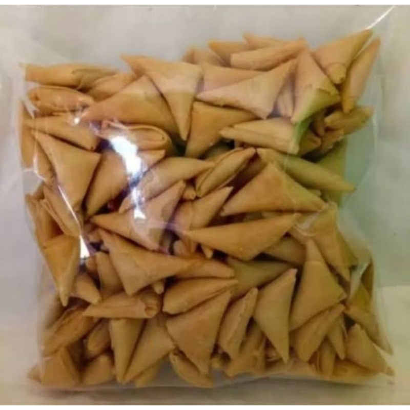 Jual samosa kering isi ayam berat 250 gr / samosa ayam / snack kiloan ...
