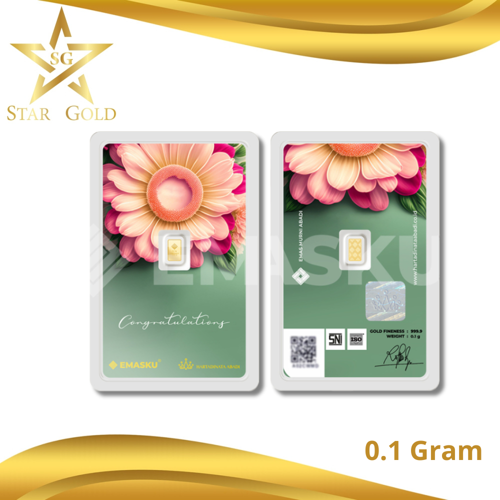 Jual LOGAM MULIA MICRO GOLD EMASKU 0.1GR DAN 0.25GR CONGRAT HIJAU ...