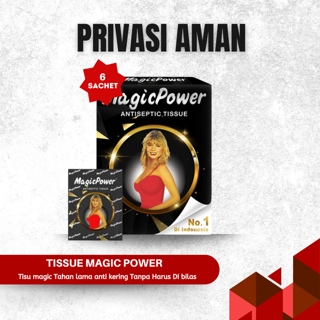Jual Tissue Magic Power Tisu Power Magic Classic 1 kotak isi 6 Sachet ...