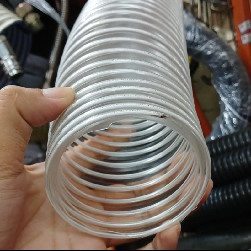 Jual selang fleksibel pu ducting tulang putih uk 4” inch | Shopee Indonesia