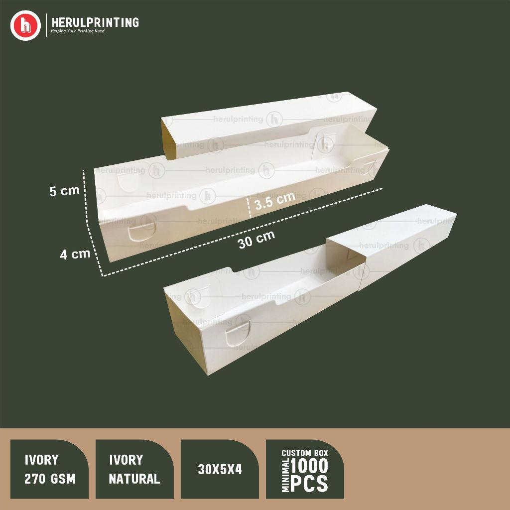 Jual Sliding Box L Ivory Natural 30x5x4 | SBLIS00199 | Shopee Indonesia