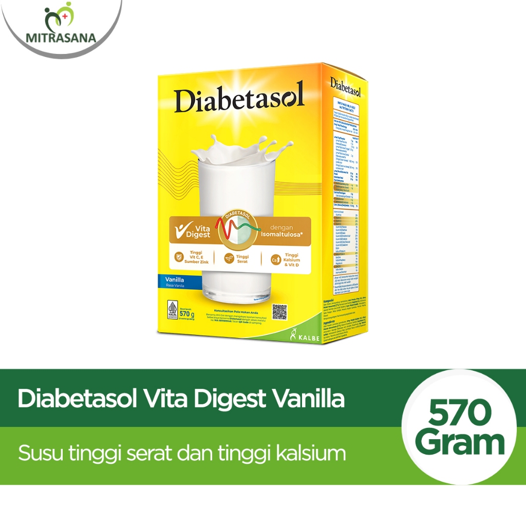 Jual Diabetasol Vita Digest Coklat 570 gram Cappucino|Vanilla | Shopee ...