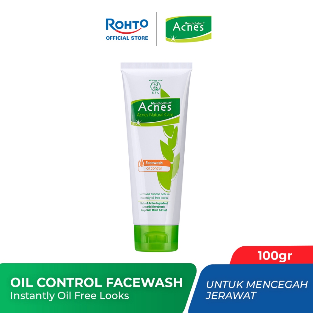 Jual Acnes Natural Care Face Wash Oil Control - 100gr (Keep the ...