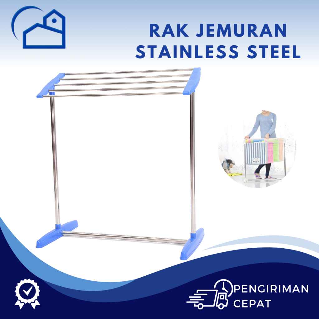 Jual HOMESTATION - Jemuran Handuk Rak Handuk Jemuran Portable Serbaguna ...